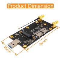 China NGFF(M.2)  To USB 3.0 Adapter With Dual  NANO SIM Card Slot For 3G/4G/5G Module for sale