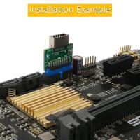 China Vertical USB 3.1  Key-A Type-E To USB 3.0 20Pin Header Male Extension Adapter for sale
