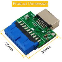 China Vertical USB 3.1  Key-A Type-E To USB 3.0 20Pin Header Male Extension Adapter for sale