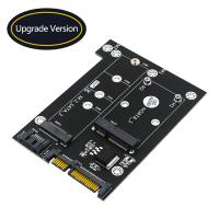 China 2 In 1 MSATA / M.2 NGFF SSD To Dual SATA3  Adapter With Full Height Profile Bracket for sale
