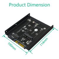 China 2 In 1 MSATA / M.2 NGFF SSD To Dual SATA3 Converter With 3.5 Inch HDD Bracket for sale