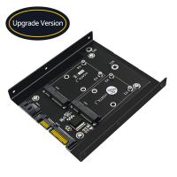 China 2 In 1 MSATA / M.2 NGFF SSD To Dual SATA3  Adapter With Full Height Profile Bracket for sale