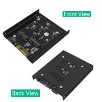 China Dual MSATA SSD To Dual SATA3 Converter Adapter Card With 3.5 Inch HDD Bracket for sale