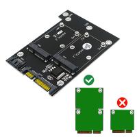 China Dual MSATA SSD To Dual SATA3 Converter Adapter Card With 3.5 Inch HDD Bracket for sale