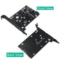 China Dual MSATA SSD To Dual SATA3 Converter With Full Height Profile Bracket for sale