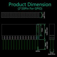 China 2x20-Pin(40Pin) Extra Tall Female Stacking Header For Raspberry Pi A+ Pi Model B+ Pi 2 ,3 4B With Acrylic Base for sale