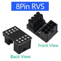 China ATX 8Pin Female To 8pin Male 180 Degree Angled Adapter For Desktops Graphics Card for sale