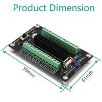 China ATX 24/20 Pin Power Supply Breakout Board Module With USB 5V Port And Acrylic Base for sale