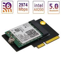 China M.2 NGFF Key E To Half-Size Mini PCI-E Adapter For WiFi6 AX200, Card And Y510P Model for sale