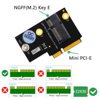 China M.2 NGFF Key E To Half-Size Mini PCI-E Adapter For WiFi6 AX200, Card And Y510P Model for sale