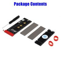 China NGFF(M.2)  Nvme M Key SSD To PCI- E 4X Adapter With Heatsink(Vertical Installation) for sale