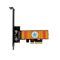 China M.2 NGFF PCI-E Nvme  SSD To PCI Express 3.0 X4 Host Adapter  With Heatsink for sale