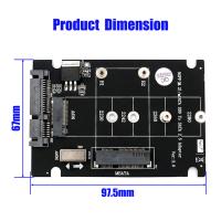 China 2 In 1 Combine M.2 NGFF Key B & MSATA SSD To USB 2.0 Adapter for sale
