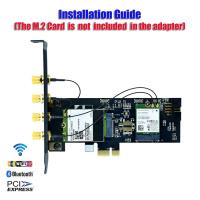 China NGFF M.2 Key B And Key A To PCIe X1 Adpater For 3G/4G And WiFi Card for sale
