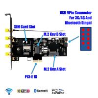 China NGFF M.2 Key B And Key A To PCIe X1 Adpater For 3G/4G And WiFi Card for sale