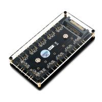 China 12 Way  5V RGB LED  Splitter Hub With PMMA Case And Magnetic Standoff For ASUS/MSI 5V 3pin LED Controller for sale