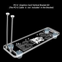 China PCI- E 3.0 16X Graphics Card Vertical Kickstand With RGB LED Light For DIY ATX Case for sale