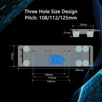 China PCI- E 3.0 16X Graphics Card Vertical Kickstand With RGB LED Light For DIY ATX Case for sale