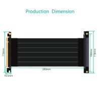 China PCI- E 3.0 16X Graphics Card Vertical Kickstand With RGB LED Light And PCI-E Extension Cabl for sale