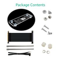 China PCI- E 3.0 16X Graphics Card Vertical Kickstand With RGB LED Light And PCI-E Extension Cabl for sale