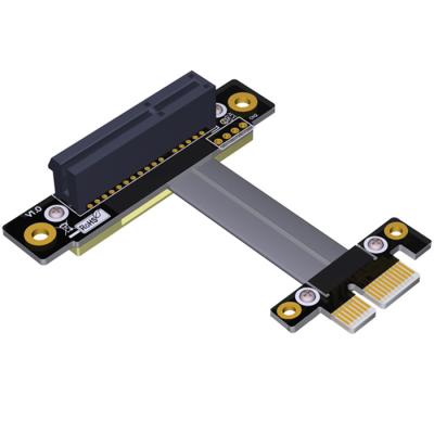 China BTX HASI Pci Express Cable Extension 4X 90 To 1X 180 15cm Pci 1x Extender for sale