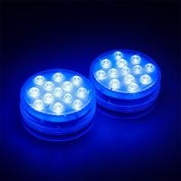 China Color Changing Remote Control Submersible LED Lights With Magnet Suction Cups Pond Fountain Pool for sale
