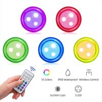 China Small Submersible LED Lights Mini Waterproof RGB LED Tea Lights Candles Party Events Home Vase Pool Pond Decor for sale