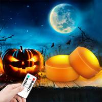 China Orange LED Lights Halloween Jack-O-Lantern Outdoor Pumpkin Decorations With Remote / Timer for sale