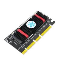 China M.2 Nvme SSD To PCI E Adapter 4X 8X 16X With 3528 Colorful Flash LED for sale