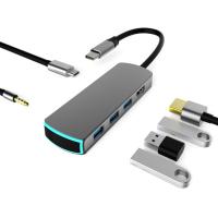 China HASL 30Hz HDMI PD Power Supply USB3.0 With 3.5mm Audio Interface for sale