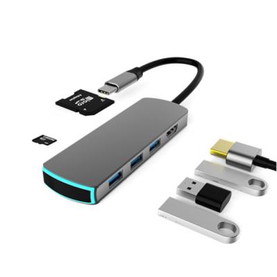 China 4K 30Hz HDMI PD Power Supply USB3.0 SD TF Card Reader Docking Station for sale