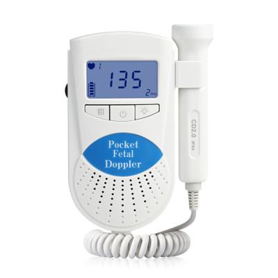 China Household Ultrasound Probe Pocket Fetal Doppler For Baby Heart Beat Rate High Sensitive for sale