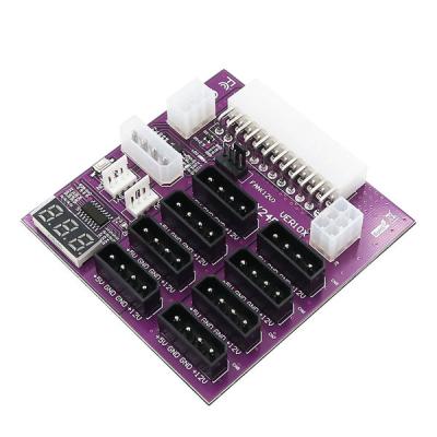 China CHIA Mining ATX Power Supply Breakout Board With 4 Pin And 6Pin Power Connector for sale