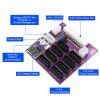 China CHIA Mining ATX Power Supply Breakout Board With 4 Pin And 6Pin Power Connector for sale