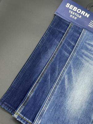 China 12oz Bonded Denim Fabric Dark Blue Stretchable Denim For Classic Jeans And Daily Wear for sale