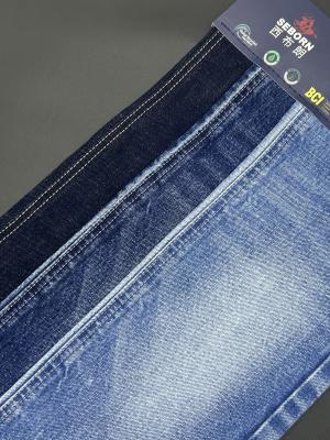 China Breathable Cotton Blend Fabric 13.8oz Heavy Denim Fabric Dark Blue For Workwear And Vintage Apparel for sale