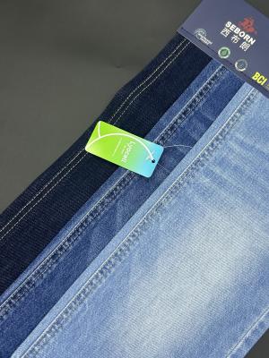 China 9.5oz Tencel Denim Fabric 165cm - 167cm Width Garment Denim Fabric Breathable for sale