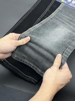 China 14.8oz Black Denim Fabric 142cm Heavyweight Stretch Denim OEM For Jackets And Apparel for sale