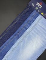 China Breathable Lightweight Denim Fabric 6.5oz Blue Denim Fabric 100% Cotton For Summer Blouses for sale