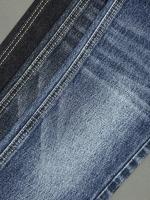 China 13.3oz Cotton Blend Fabric Breathable Recycled Cotton Denim Blue Grey For Sustainable Jeans And Workwear for sale