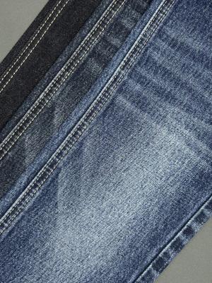 China 13.3oz Cotton Blend Fabric Breathable Recycled Cotton Denim Blue Grey For Sustainable Jeans And Workwear for sale
