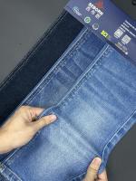 China 11.6oz Two Tone Denim Dark Blue Green Jean Denim Fabric Cotton Rich for sale