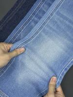 China 11.6oz Cotton Blend Fabric Micro Stretch Jeans Fabric Blue Grey Blended Color For Casual Jeans for sale