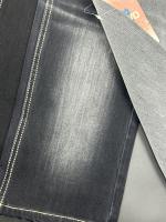 China 11.4oz High Stretch Denim Fabric 147cm - 150cm Width Black Stretch Denim Fabric 2.5% Spandex for sale