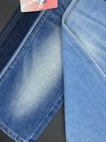 China 383GSM 4 Way Stretch Denim Fabric Dark Blue Green Lyocell Denim OEKO-TEX For Jeans for sale