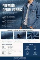 China 12.5 Dark Blue+Blue Cotton-Lyocell Stretch Denim for Premium Jeans & Casual Apparel for sale