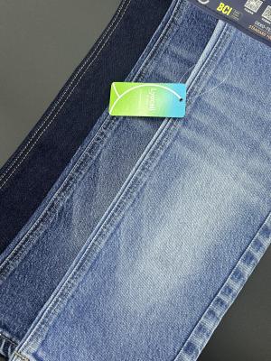 China 12.5 Dark Blue+Blue Cotton-Lyocell Stretch Denim for Premium Jeans & Casual Apparel for sale