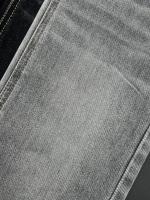 China 13.4oz Mercerized Black Cotton-Polyester Heavyweight Denim for Durable Jeans & Workwear for sale