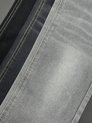 China 10.3oz Sulphur Black Cotton-Polyester Denim for Durable Jeans & Daily Apparel for sale
