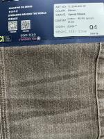 China Special Weave Brown Cotton Lyocell Denim Fabric | TL11940-8QT-GF Raised Stripe Ribbed Non-Stretch Denim for sale